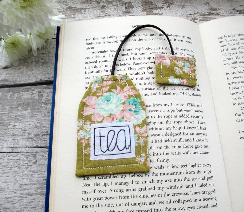 Tea Bag Bookmark Tea Bag Gift Book and Tea Lover Gifts Book | Etsy UK