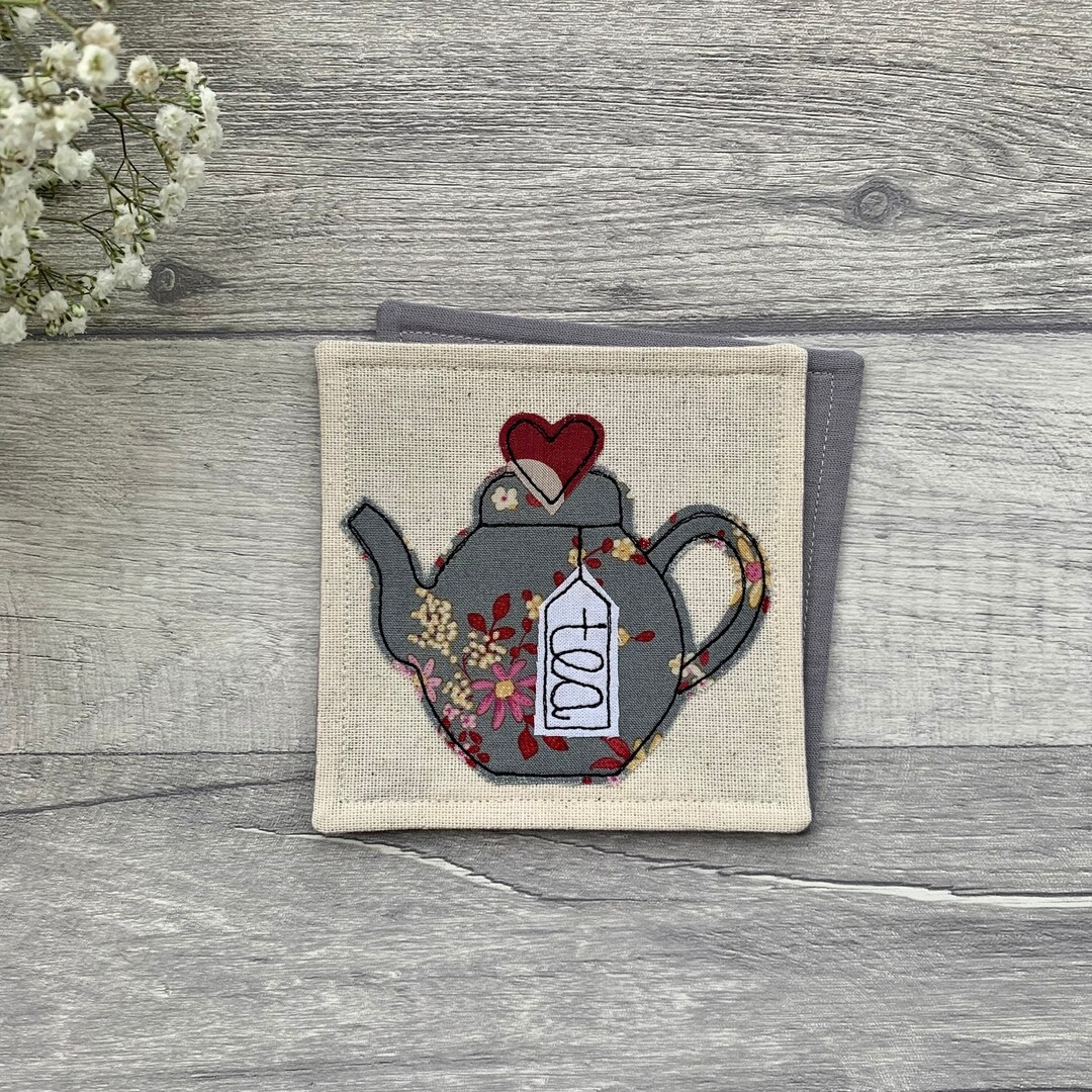 Teapot Coaster, Tea Drinker Gift, Gift for Grandma, Tea for One, Tea ...