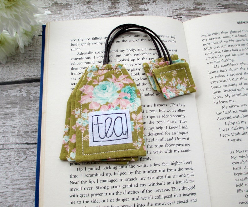 Tea Bag Bookmark Tea Bag Gift Book and Tea Lover Gifts Book | Etsy UK