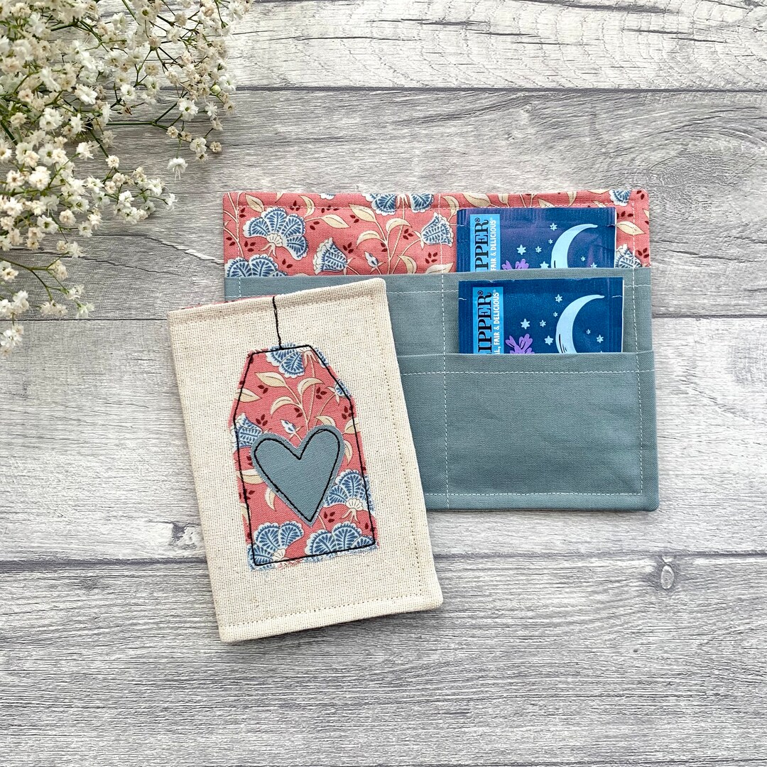 Tea Bag Wallet, Travel Tea Bag Holder, Tea Gift for Her, Tea Storage ...
