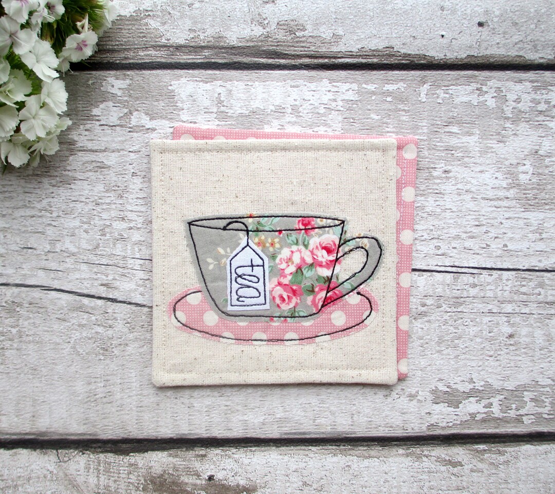 Tea Cup Coaster, Tea Gifts for Women, Floral Coasters, Gift for Friends ...