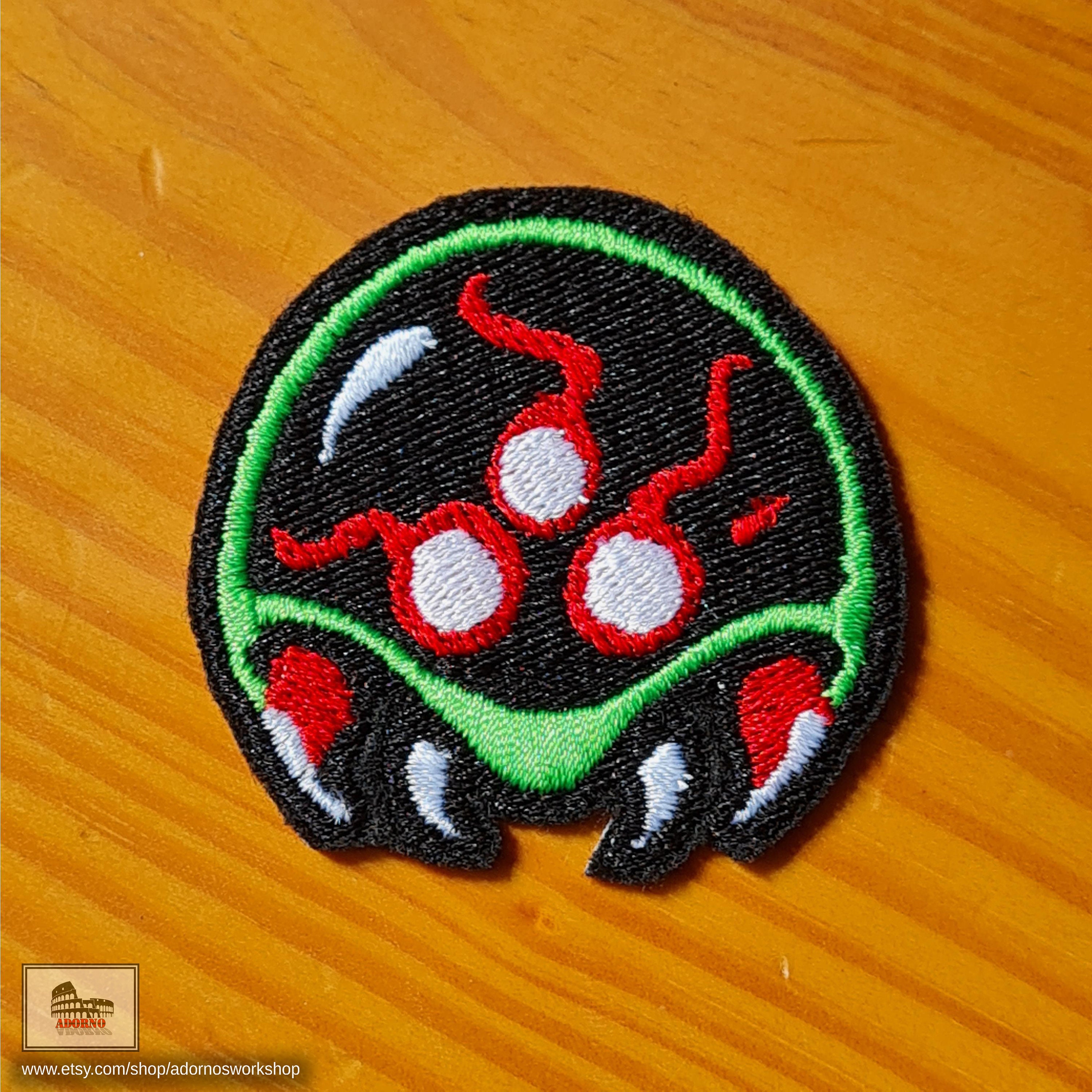 Metroid Embroidered Patch: Super Metroid Enemy Iron-on - Etsy