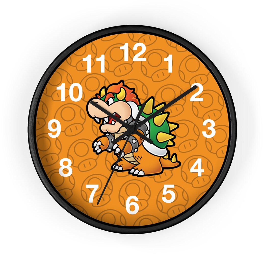 Bowser (paper Mario Inspired) Wall Clock - Etsy