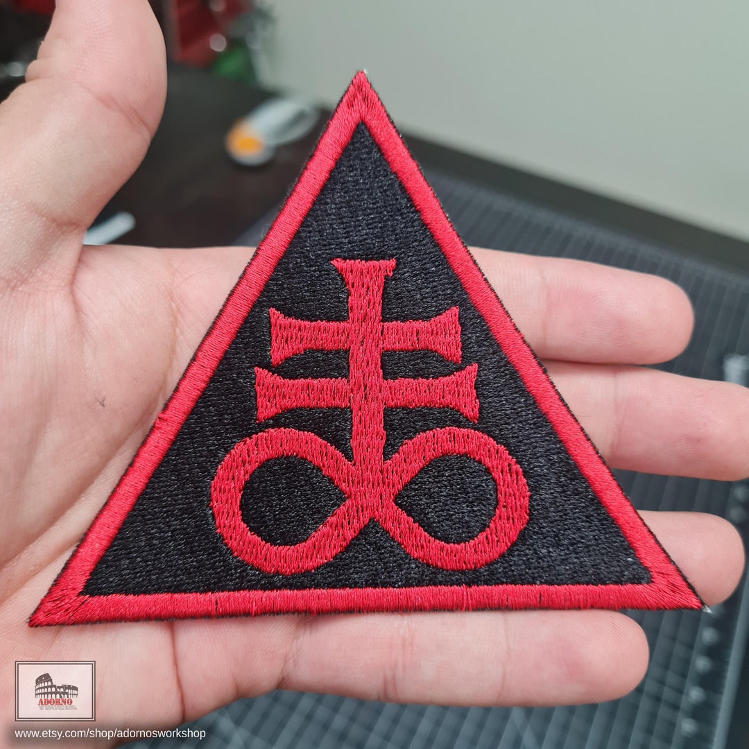 Leviathan's Cross Embroidered Patch: Occult Heavy Metal Accessory - Etsy