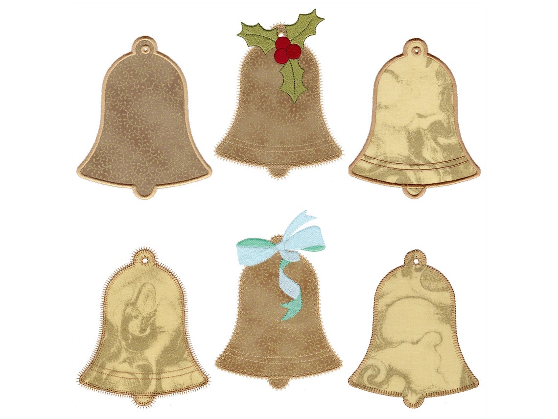 Accucut Bell 3 Appliqué Embroidery Design Set. Instant - Etsy