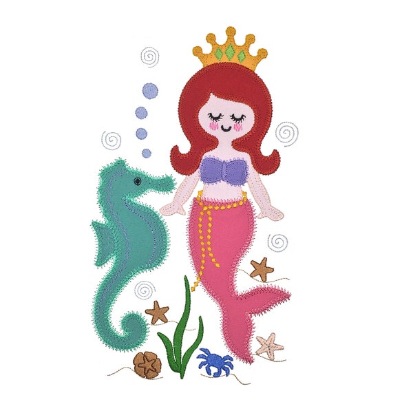 Mermaid Applique - Etsy