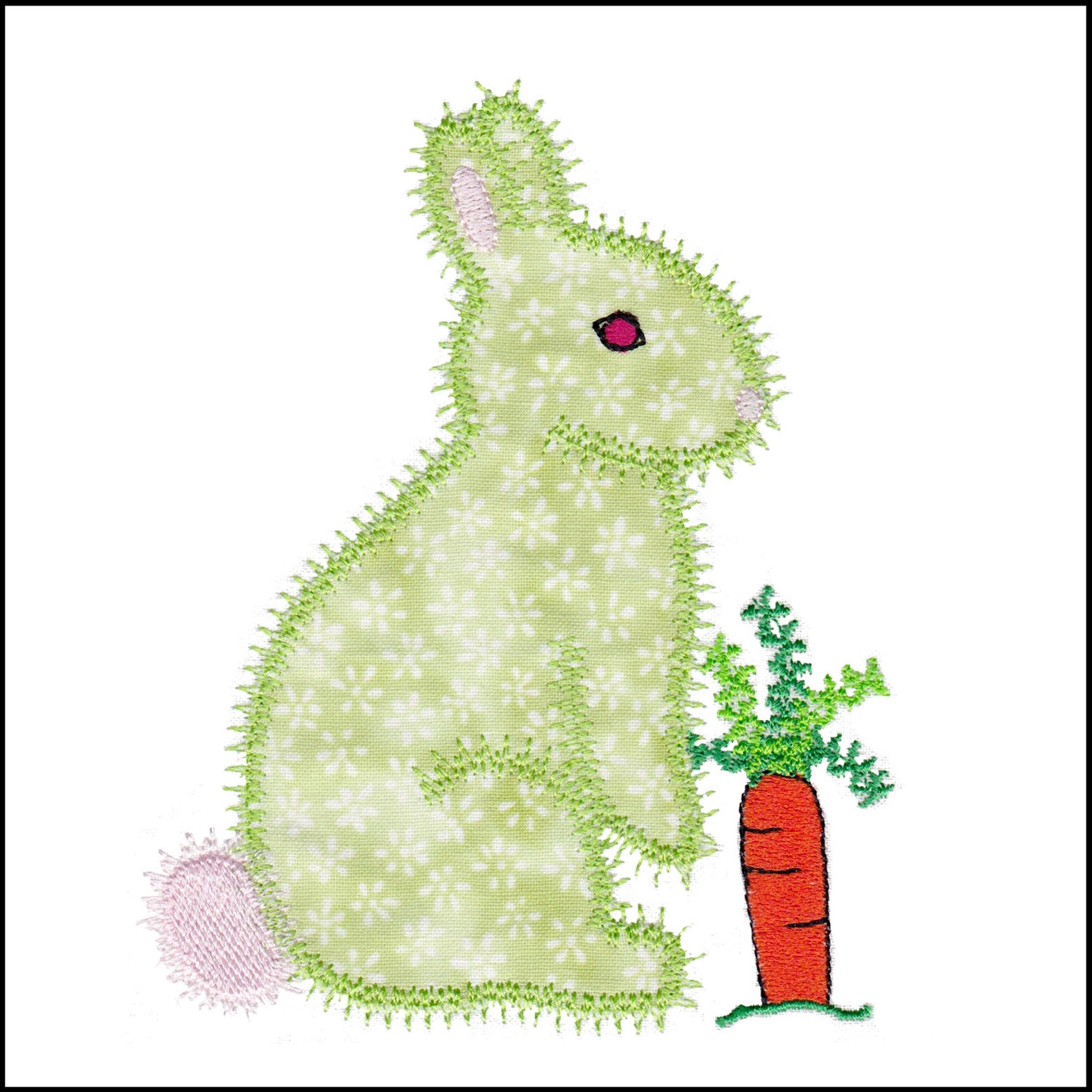 Emmy Bunny Applique Machine Embroidery Design Set. Instant - Etsy