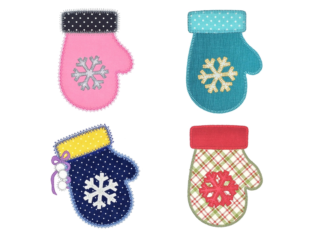 Accuquilt Mittens Applique Design Set. Instant Download Available. Hoop ...