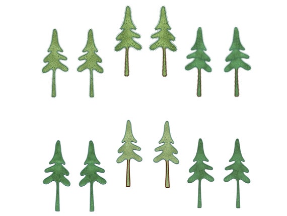 Studio Cedar Tree Jumbo Applique Embroidery Design. Instant | Etsy