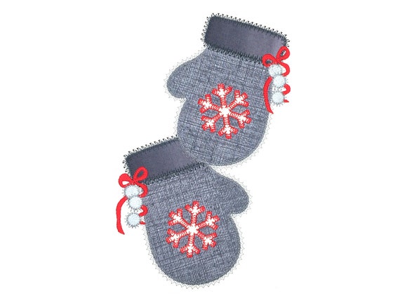 Accuquilt Vertical Mittens Applique Design. Instant Download - Etsy