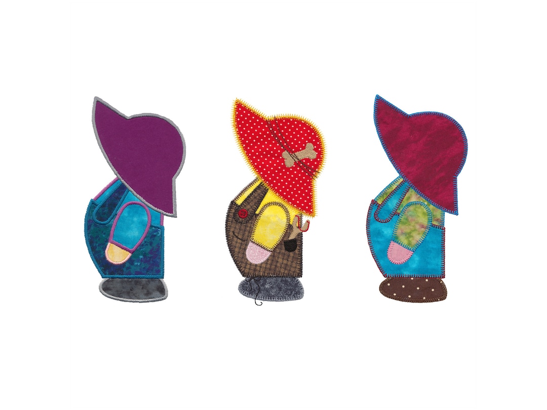 Accuquilt Overall Sam Applique Embroidery Design Set. Instant Download ...