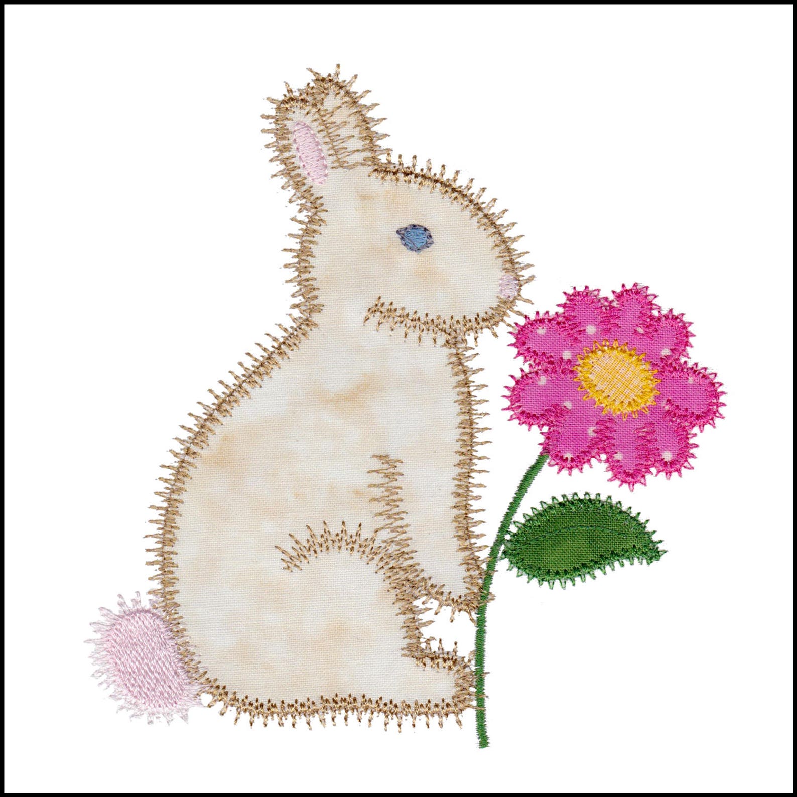 Emmy Bunny Applique Machine Embroidery Design Set. Instant - Etsy