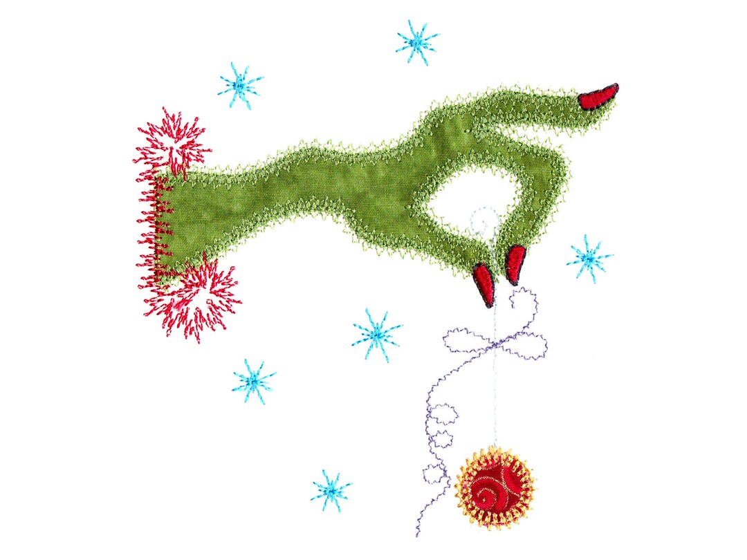 The Elf’s Ornament Applique Embroidery Design. Instant Download ...