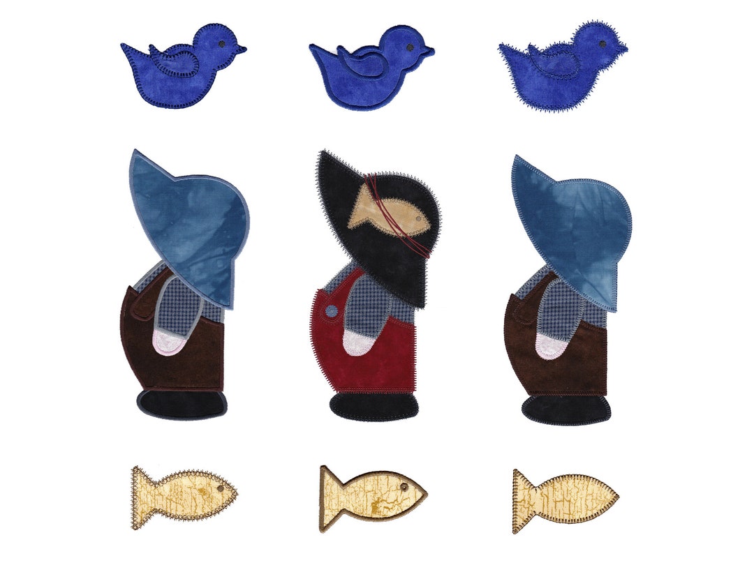 Studio Overall Sam Appliqué Embroidery Design. Instant - Etsy