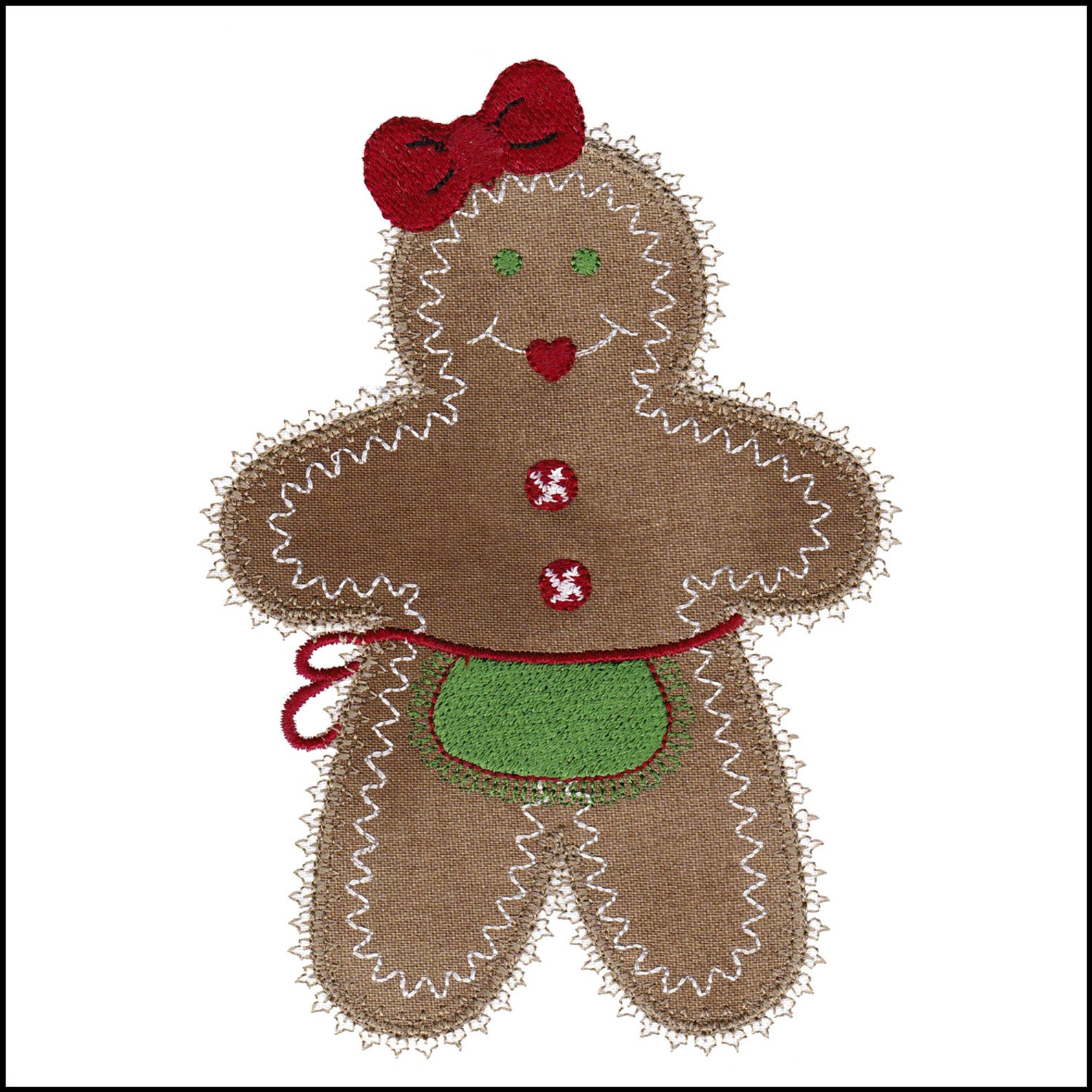 Studio Gingerbread Man 2 Appliqué Embroidery Design Set. - Etsy