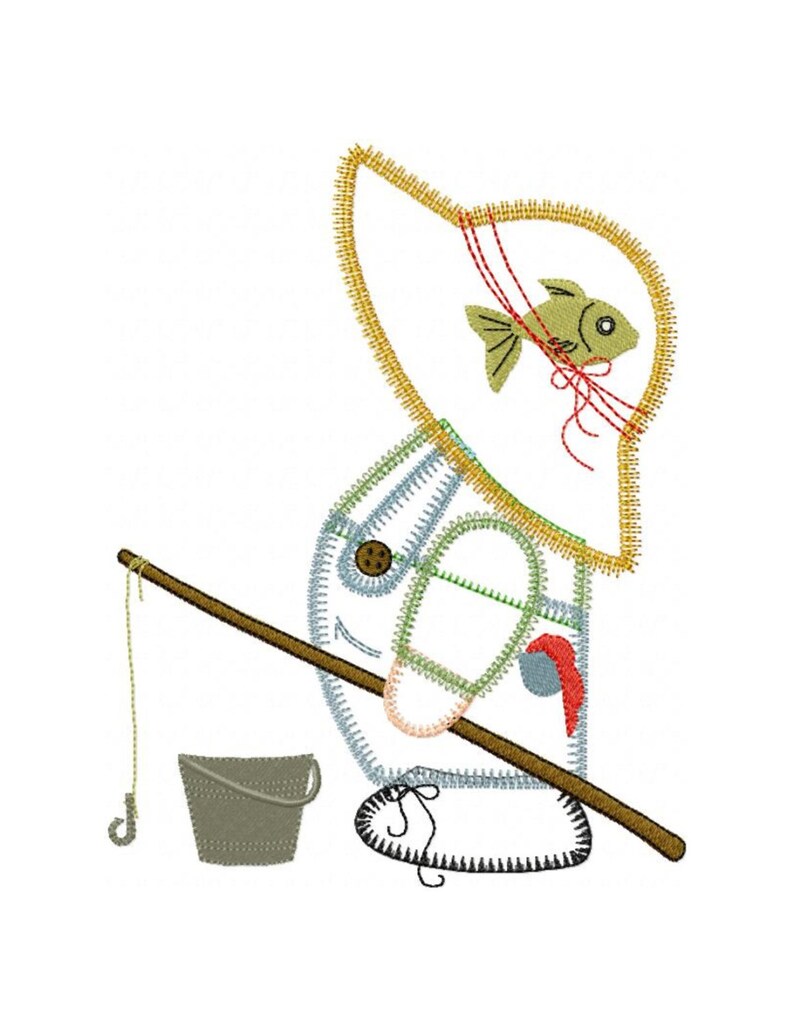 Accuquilt Overall Sam Single 1 Applique Embroidery Design. - Etsy