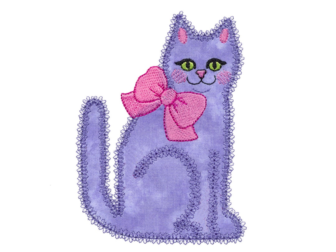 Accuquilt Calico Cat Single 6 Appliqué Embroidery Design. Hoop Size is ...