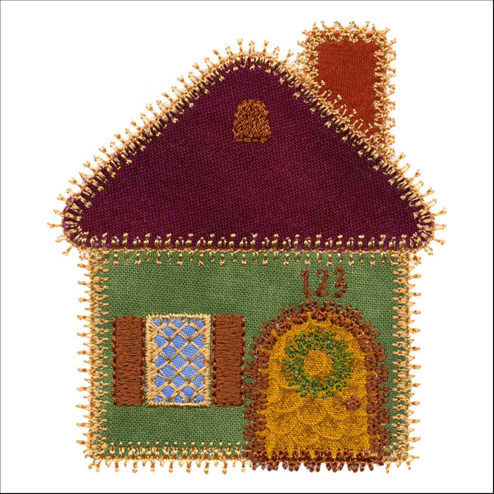 Accuquilt Small Houses Applique Embroidery Design Set. Instant - Etsy