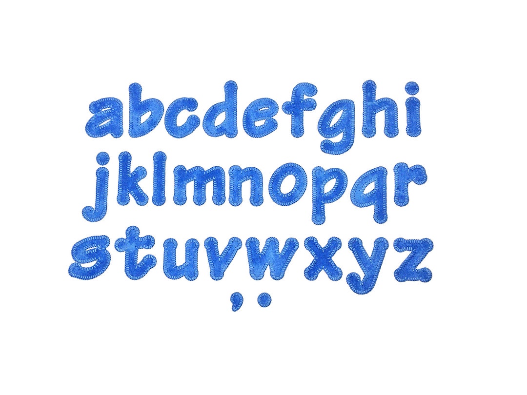 Sizzix Lollipop Shadow Lowercase Alphabet 1 Applique Designs. - Etsy