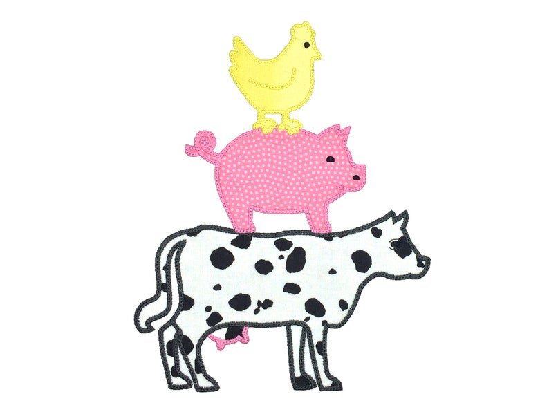 Accuquilt Farm Animals Applique Designs. Instant Download - Etsy