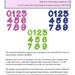 Sizzix Lollipop Shadow Numbers Appliqué Embroidery Design Set. Instant ...