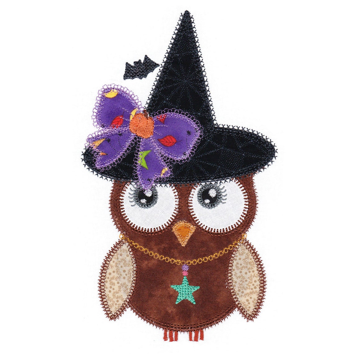 Witchy Owls Applique Embroidery Design. Instant Download - Etsy