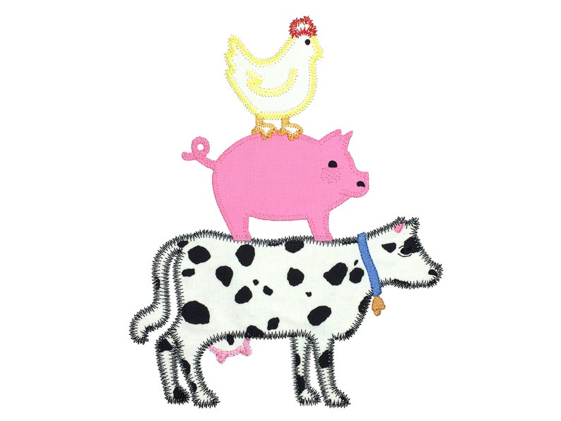 Accuquilt Farm Animals Applique Designs. Instant Download - Etsy