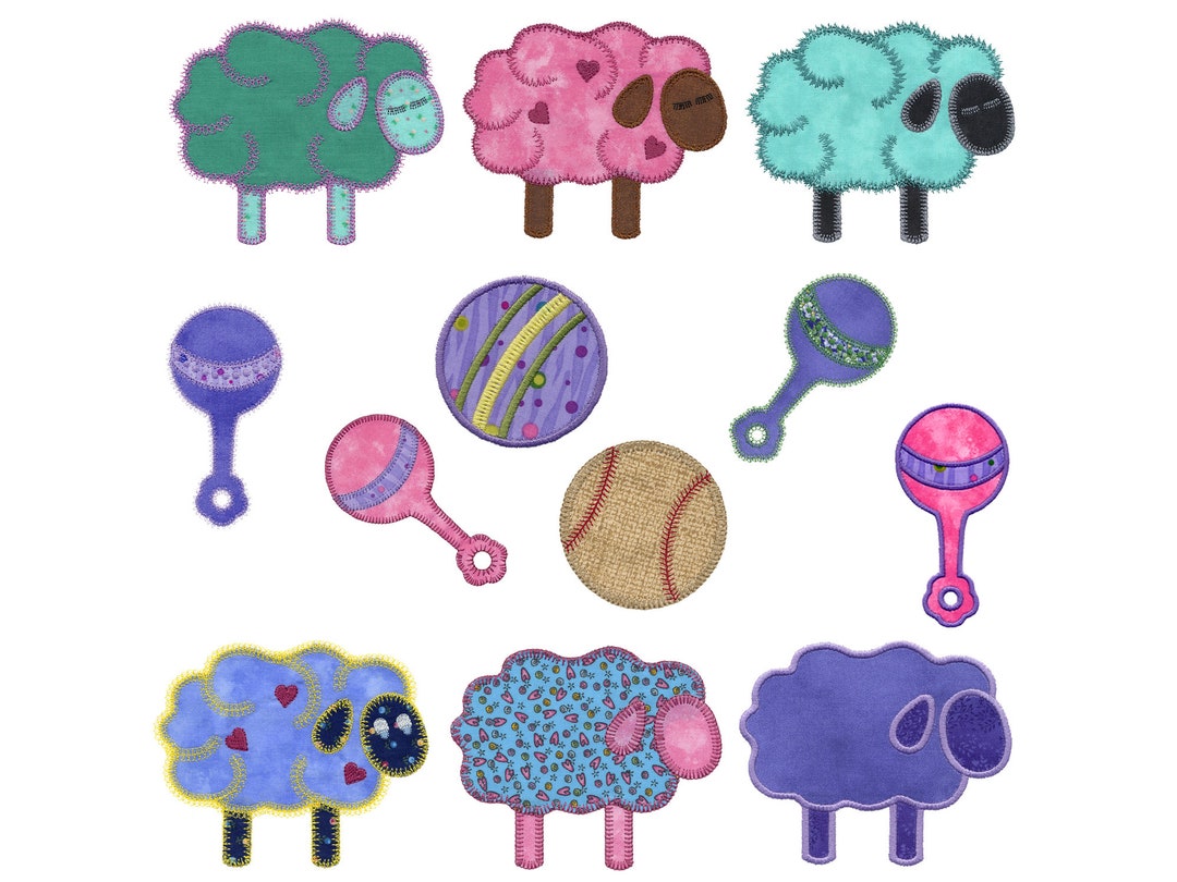 Accuquilt Lullaby Applique Embroidery Design Set. Instant Download Now ...