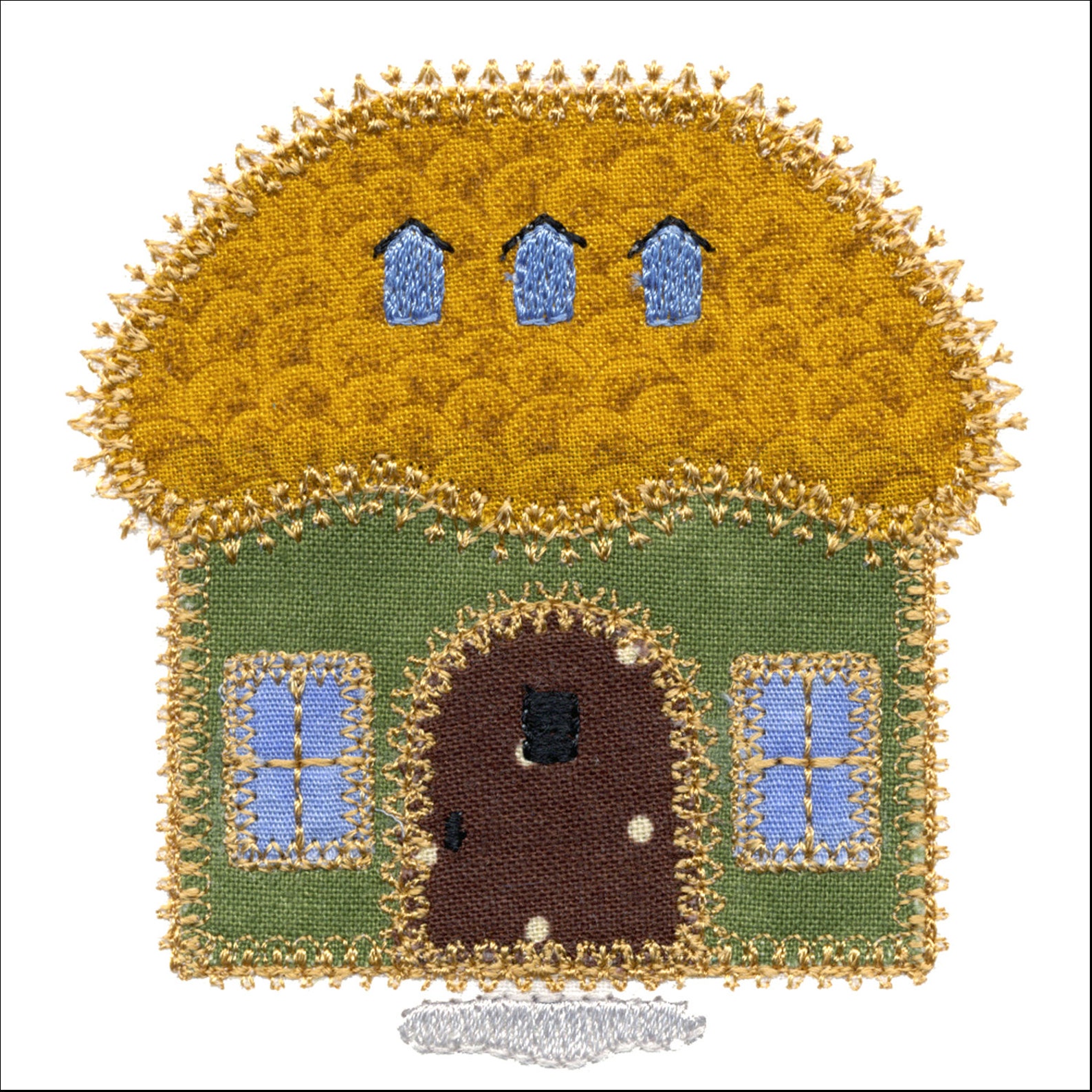 Accuquilt Small Houses Applique Embroidery Design Set. Instant - Etsy