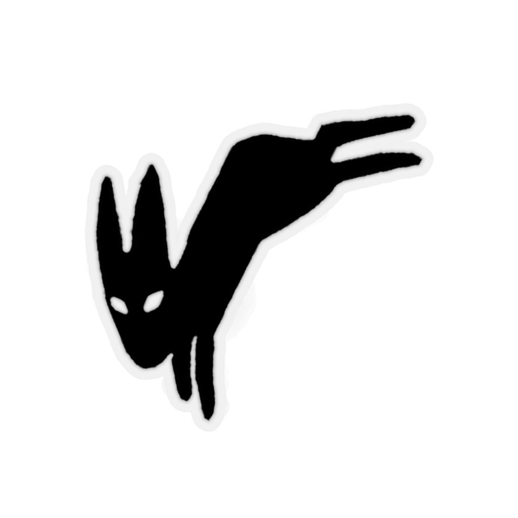 Black Rabbit of Inlé Watership Down Sticker | Etsy