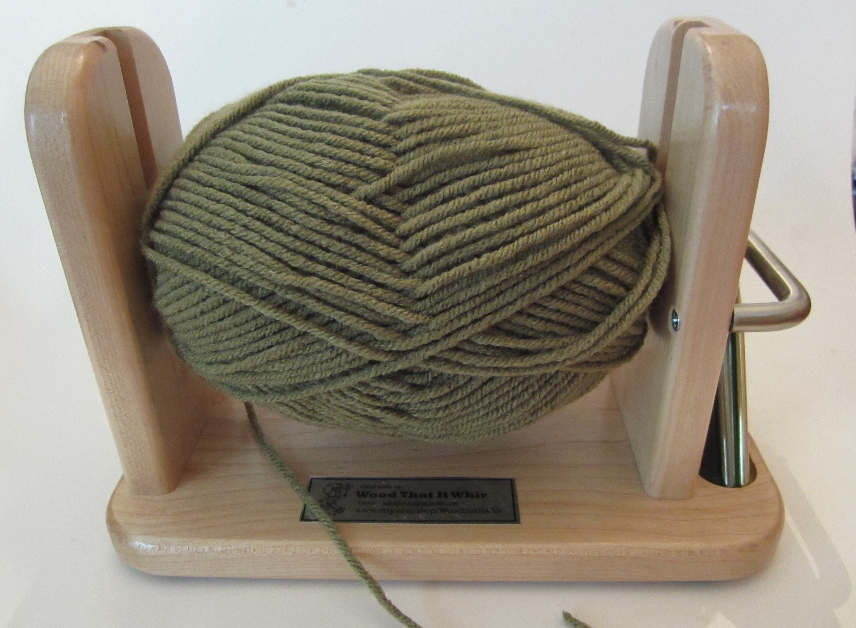 Yarn Holder, Handmade, Yarn Spinner, Yarn Caddy, Yarn Spindle, Yarn ...