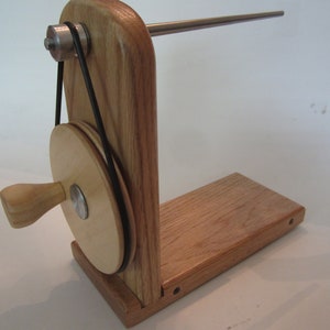 Bobbin Winder Single Ended Wooden , Handmade, , Yarn Holder Use With ...