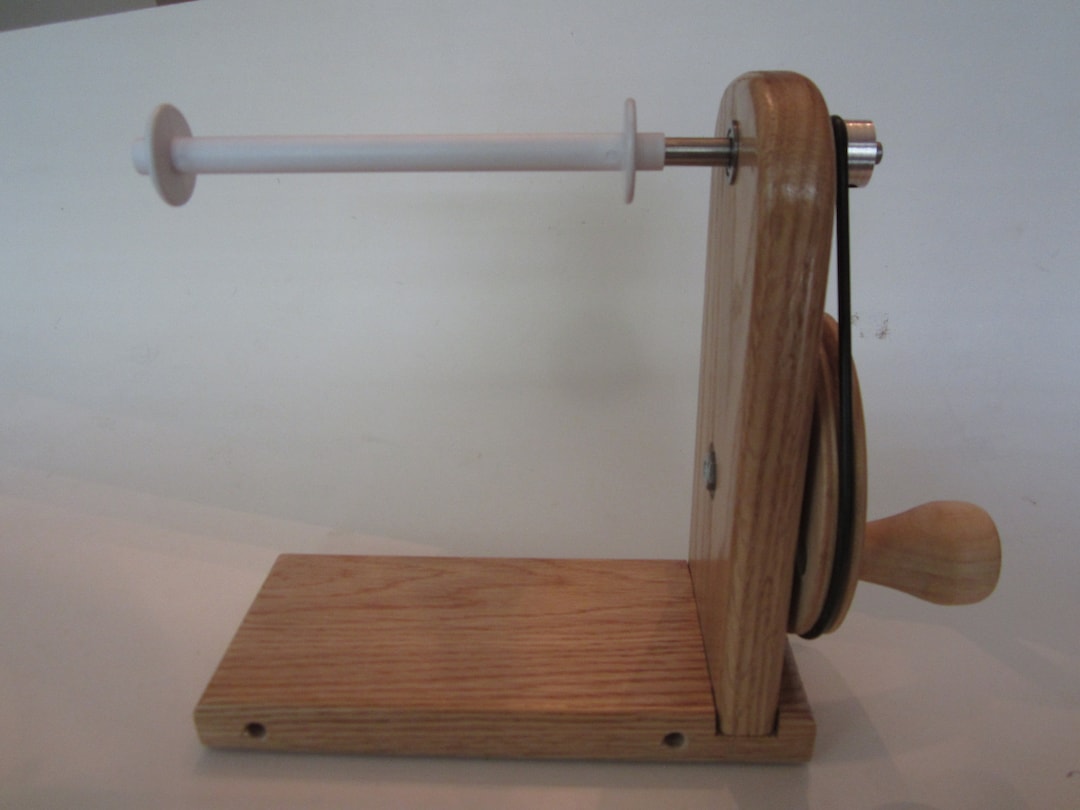Bobbin Winder Yarn Holder, Single Ended Wooden , Handmade, Bobbins ...