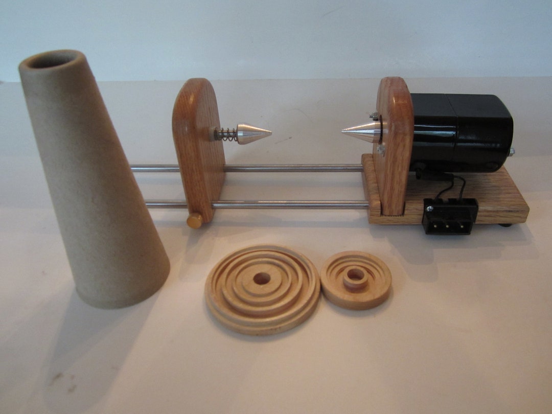 Bobbin Winder Double Ended Electric, Yarn Holder, Cone Winder Use With ...
