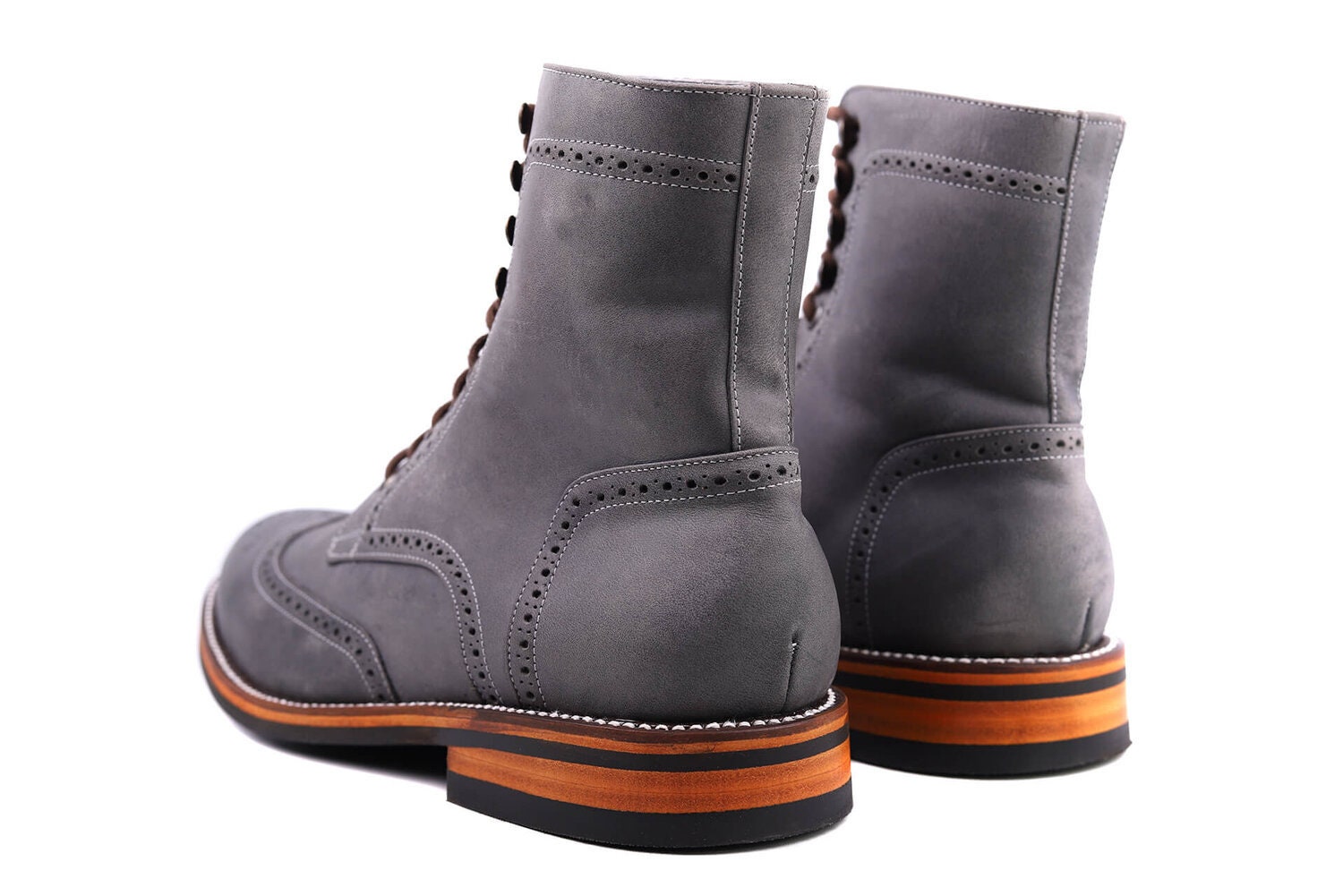 Charles Boot Gray | Etsy