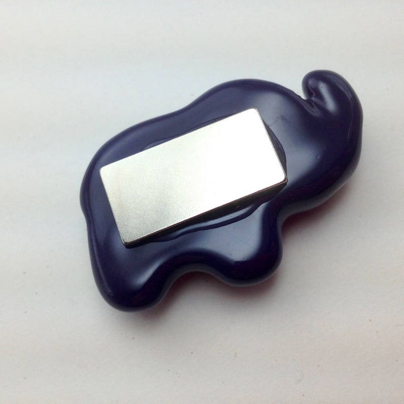 Blue Elephant Magnet Fridge Magnets Ceramic Magnet Africa - Etsy