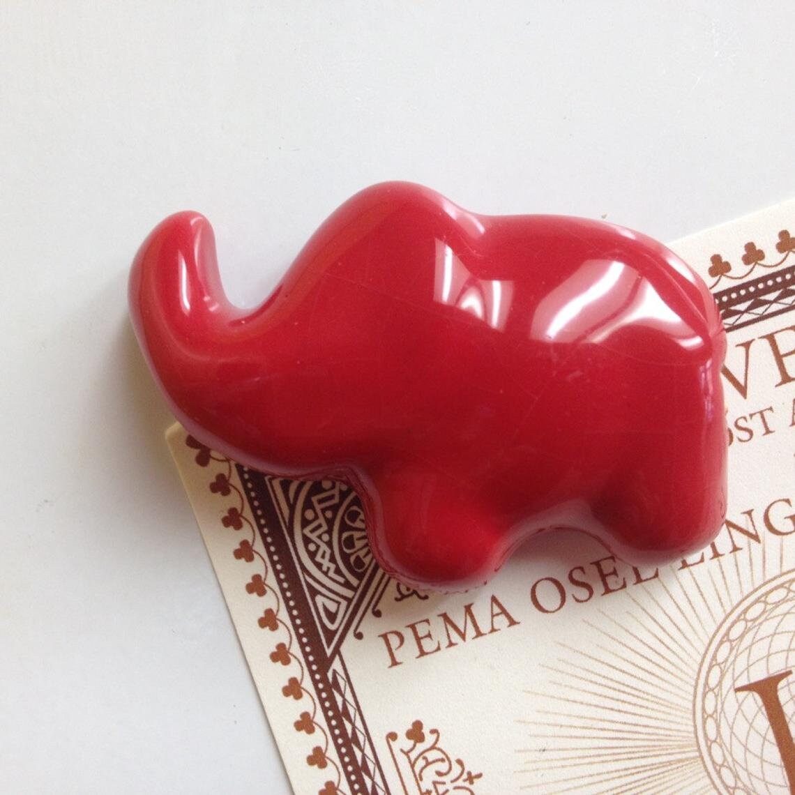 1 Elephant Magnet, YOU CHOOSE COLOR, Fridge Magnets, Kitchen Magnet ...