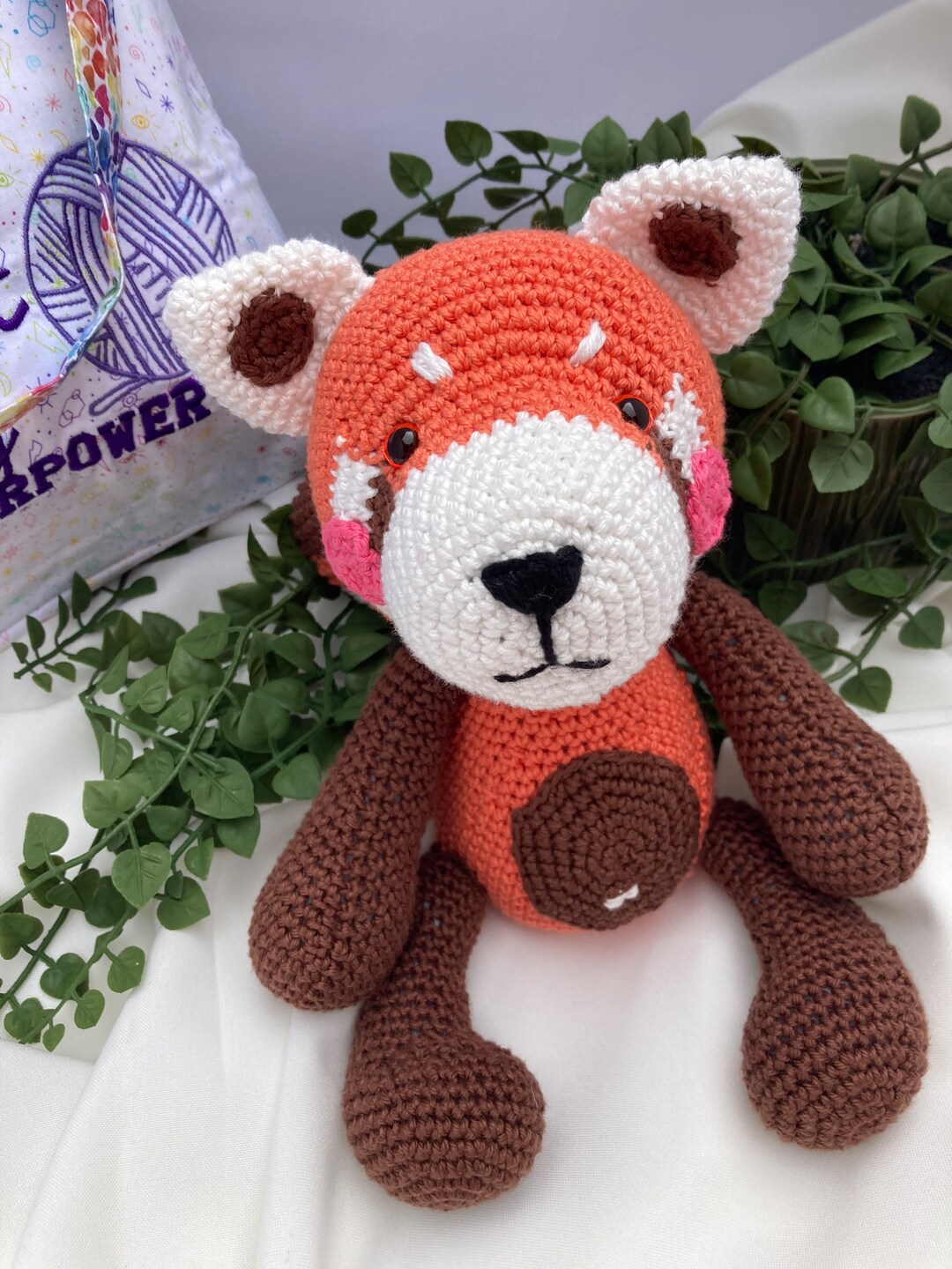Red Panda Amigurumi Crochet Soft Toy. All Cotton - Etsy