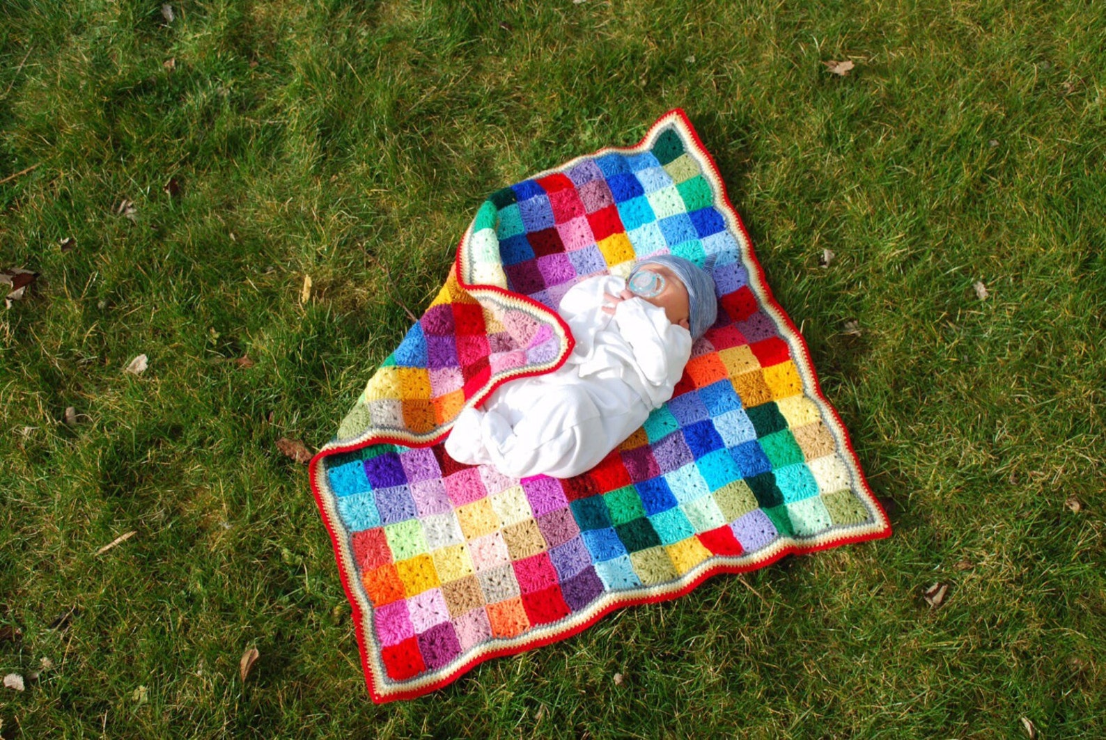 Rainbow Baby Gift Multi-coloured Rainbow Crochet Baby Pram - Etsy