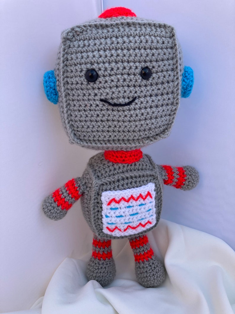 Crochet Robot Cuddly Plushie. Amigurumi - Etsy