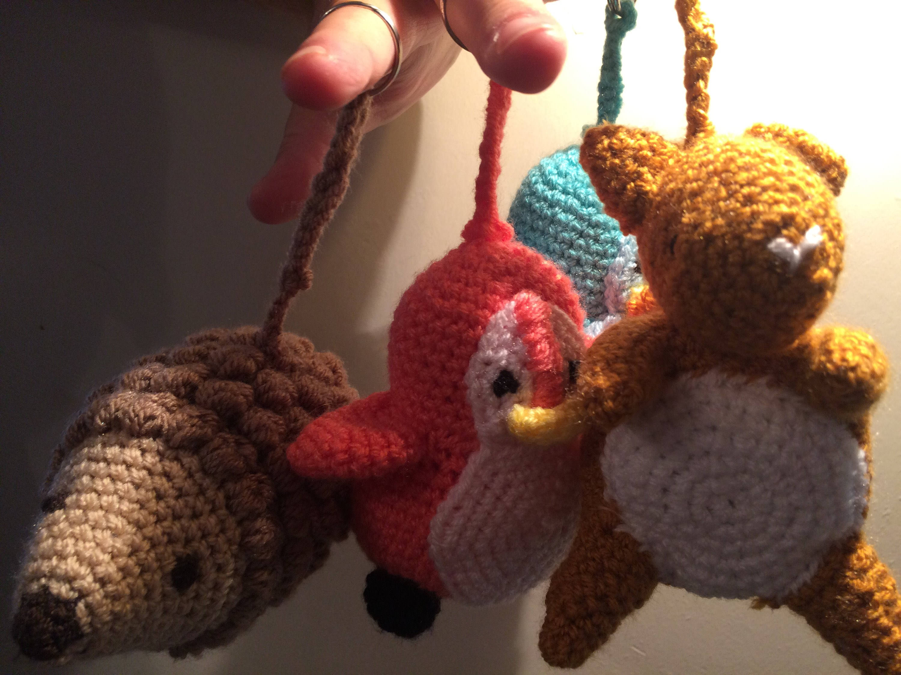 Crochet penguin keyring keychain animal | Etsy