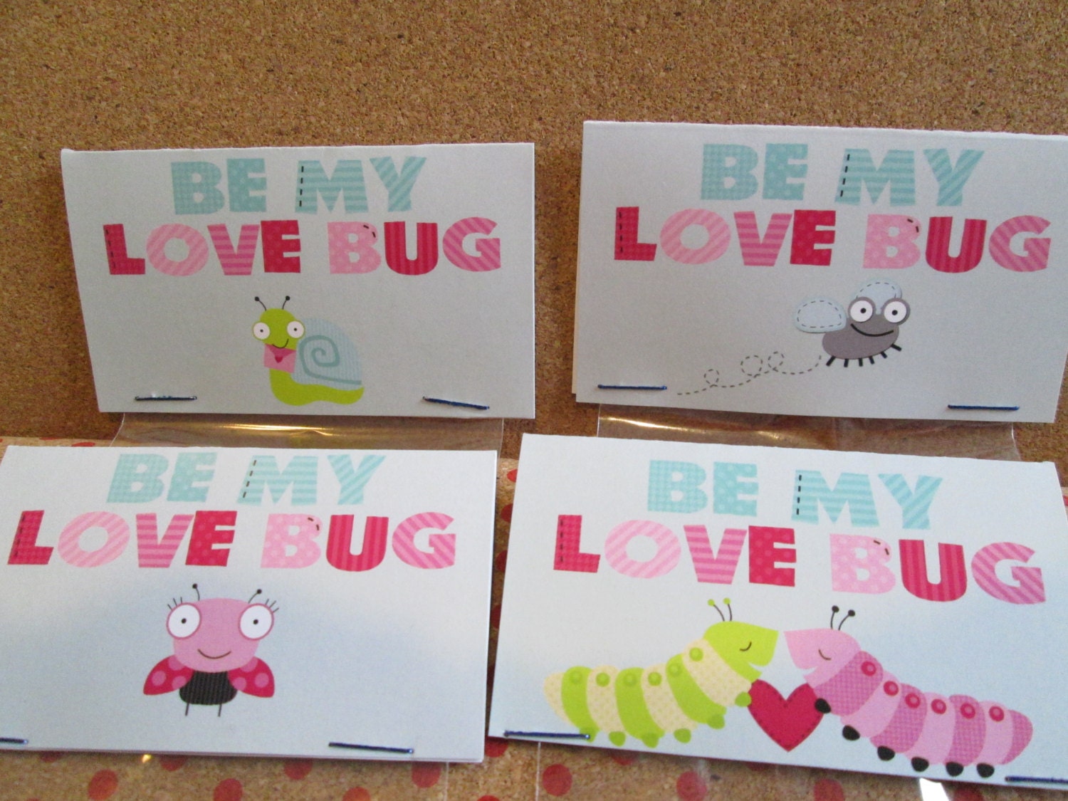 Set of 10 Be My Love Bug Valentines, With 3 Bug Erasers, 3.5 by 2 ...