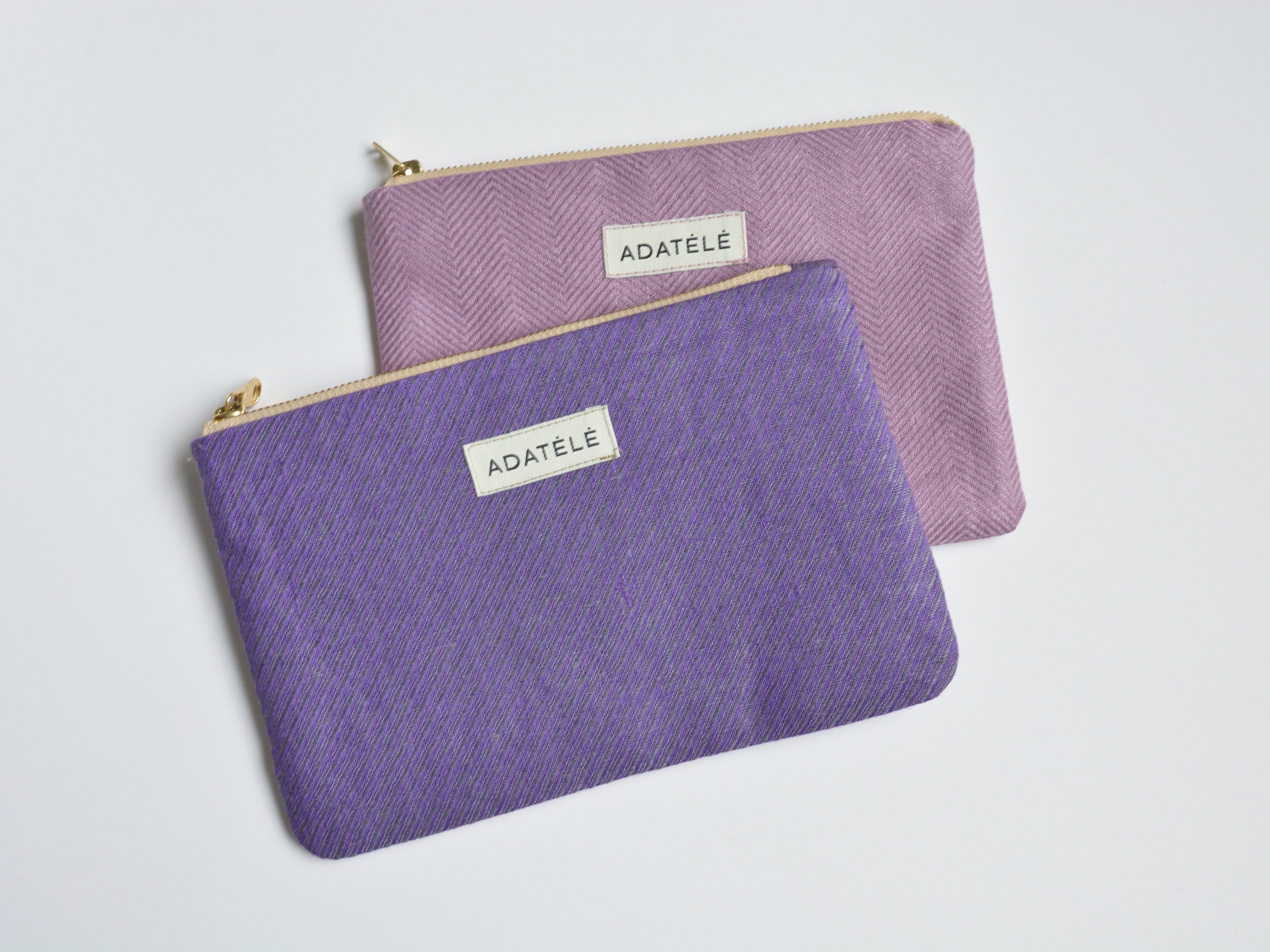 Purple Violet Linen Brides Wedding Clutch Bag Bridesmaids Gift Party Purse for Women Etsy Canada