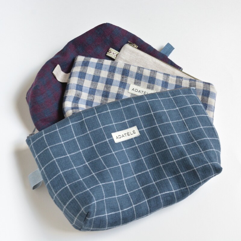 Linen Cosmetic Bag - Etsy