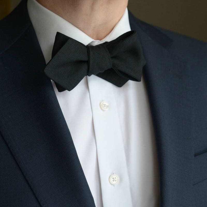 Tuxedo Bow Tie - Etsy