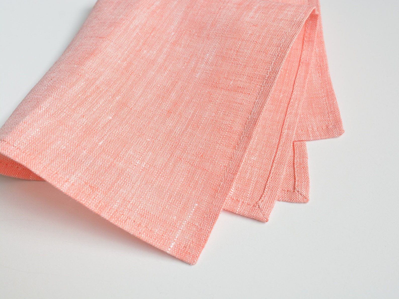 Pastel Linen Pocket Square - Peach, White, Lavender, Dusty Shale, Sage ...