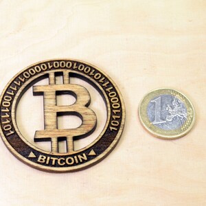 Bitcoin BTC Physical Cutout Coin - Crypto Currency Token - Collectible ...