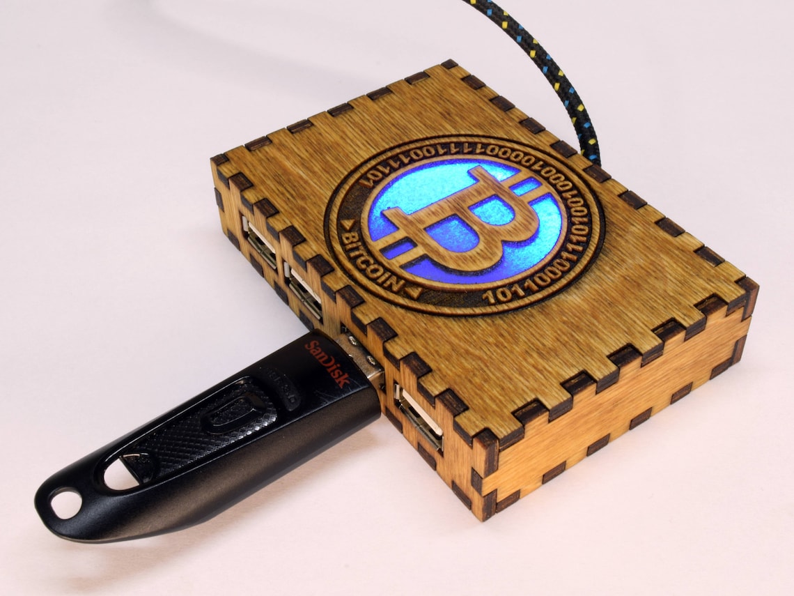 Bitcoin USB Hub BTC Cryptocurrency Style Just Hodl | Etsy