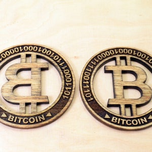 Bitcoin BTC Physical Cutout Coin - Crypto Currency Token - Collectible ...