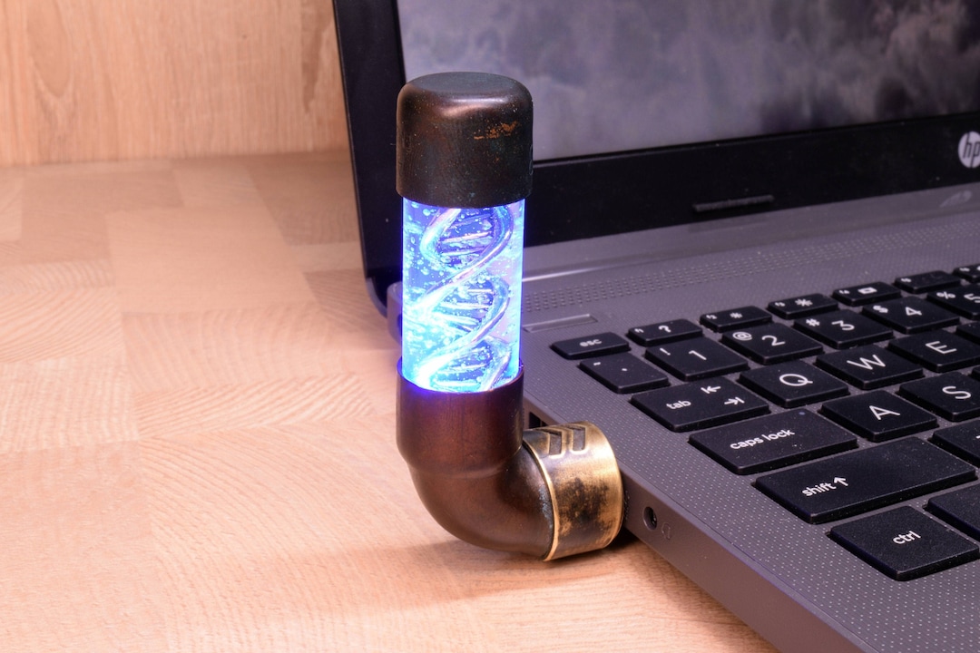 Steampunk USB Flash Drive - Angled Alien DNA - USB 3.0 - 16GB/32GB/64GB ...